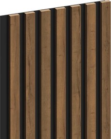 Mexen Lam-B nástěnné lamely 275 x 31,5 cm, deska HDF 4 mm, Mocca Dub - S100-275317-2812-074