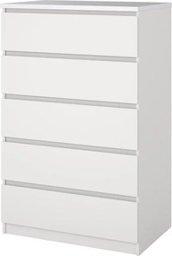 Bílá komoda 77x121x50 cm Naia – Tvilum