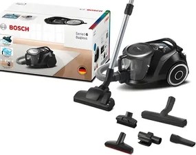 Bosch Serie 6 BGC41XSIL černá / Bezsáčkový vysavač / 700 W / 2,4 l / r