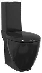 Keramické WC kombi kulaté spodní odpad černé 3059889