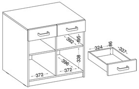Pracovna MELTA | sestava B | 8 dílů | artisan