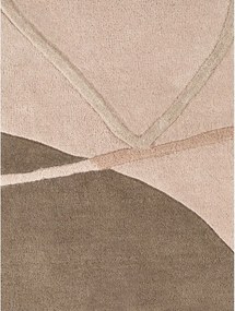 Starorůžový vlněný kulatý koberec ø 200 cm Arteo – Villeroy&amp;Boch