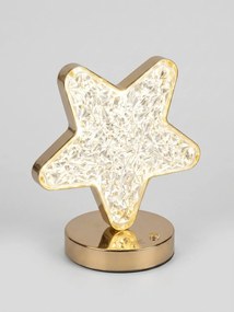 Sinsay - Vánoční LED stolní lampička ve tvaru hvězdy - zlatá