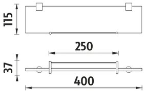 Nimco Police s ohrádkou, 40 cm BORMO - BR 11091BX-40-26