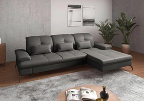 XXXLutz ROHOVÁ SEDAČKA, textil, kůže, antracitová Sit & More - Sedací soupravy - 000144011725