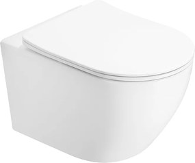 Mexen Lena 2.0 WC mísa Rimless se sklápěcí slim sedátkem, duroplast, bílý lesk - 3022L4000