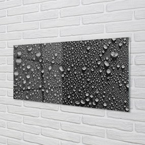 akrylový obraz Vodní kapky makro 140x70 cm