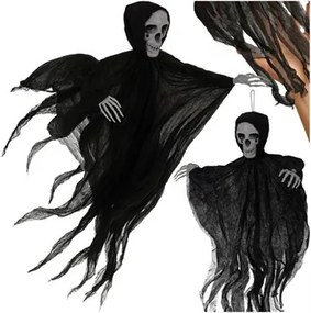 Dekorace Halloween visící kostra Ruhhy 26125, černá