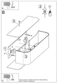 Sollux SL.0777 - Nástěnné svítidlo LOKKO 2xE14/60W/230V bílá