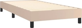 Box spring postel s matrací cappuccino 100x200 cm umělá kůže 3140992