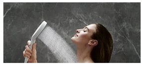 Hansgrohe Rainfinity, ruční sprchová hlavice 130 3-funkční, bílá matná, 26864700