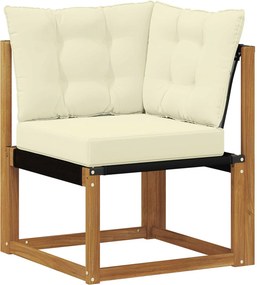 Venkovní pohovková souprava 6 ks Přirozená a Krémová 3381970