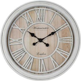 Nástěnné hodiny Westminster, 50 x 5,5 cm, římské číslice, MDF