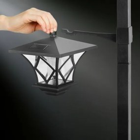 FlameGlow 155 cm – solární pochodňová lampa s 53 LED diodami a držákem na zeď nebo do země