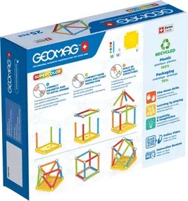 GEOMAG Magnetická stavebnice Supercolor / 25 dílků / od 3 let