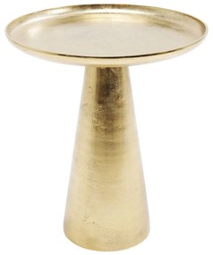 Odkládací stolek ve zlaté barvě Kare Design Plateau Uno, ø 45 cm