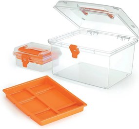 Prosperplast Plastový organizér s vnitřní vložkou NUF FAMILY 24,5 x 21,4 x 15,8 cm