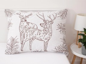 MK Lůžkoviny Bavlněný povlak na polštář Renforcé 70 x 90 cm - Jeleni