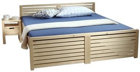Gazel Studentská postel Thomas 140x200 SMRK / BOROVICE - Bílá
