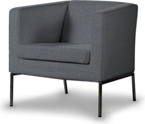 Potah na křeslo IKEA Klappsta barva šedá látka pletený vzor