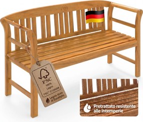 Zahradní lavice Rose z eukalyptového dřeva certifikace FSC® 157x45x82cm
