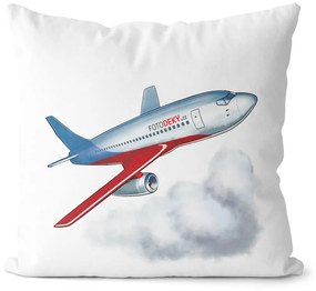 Polštář Boeing 737 (Velikost: 40 x 40 cm)