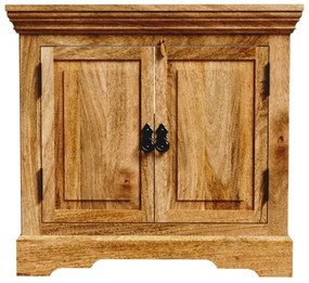 Indický nábytek - Skříňka pod umyvadlo Guru 70x65x35 z masivu mango Mango natural