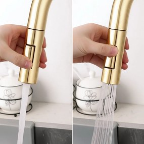 Rea Eco Fresh, dřezová baterie s výtokem pro filtr pitné vody, zlatá lesklá, REA-B8989