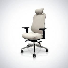 Ergonomická kancelářská židle světle béžová AXIS