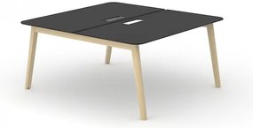 NARBUTAS - Dvoumístný pracovní stůl NOVA WOOD HPL 180x164 cm