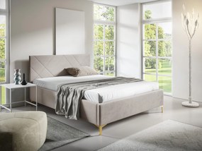 Eka Čalouněná postel SARAH+ 180x200 cm Barva látky Trinity: Světle modrá (Trinity 2322), Úložný prostor: S dřevěným rámem úložného prostoru