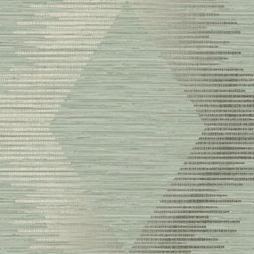 Zeleno-zlatá geometrická vliesová tapeta na zeď 120725 | Lepidlo zdrama