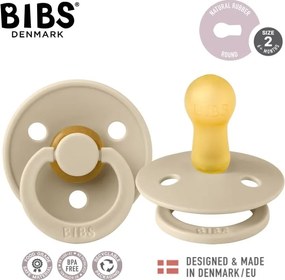 BIBS Dudlík Vanilla M – přírodní kaučuk pro miminka (6–12 měs.)