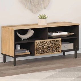Tv Skříňka 100 X 33 X 46 Cm Masivní Mangovníkové Dřevo
