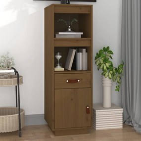 Skříň highboard medově hnědá 34x40x108,5 cm masivní borovice
