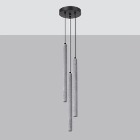 Sollux Lighting Závěsné svítidlo PASTELO 3P betonové