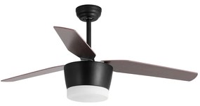 NOVA LUCE MONSOON 5260251 52“ černá/tmavé dřevo Reverzní stropní ventilátor