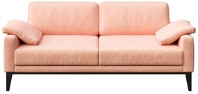 Světle růžová sametová dvoumístná pohovka MESONICA Musso 173 cm