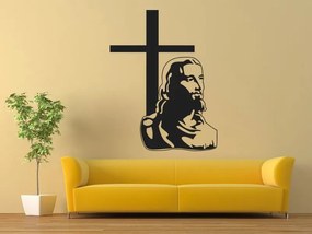 Samolepka na zeď Ježíš a kříž 1371