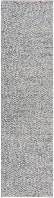 XXXLutz RUČNĚ TKANÝ KOBEREC, 60/230 cm modrá, krémová Flair Rugs - Online Only koberce & rohožky - 003165037203