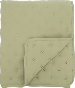 Měkká zelená prošívaná deka / přehoz Aix Soft – 180*130 cm