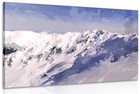 Obraz olejomalba zasněžených hor Varianta: 60x40