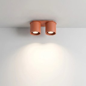 Sollux Lighting Stropní svítidlo ORBIS 2 okrově červené