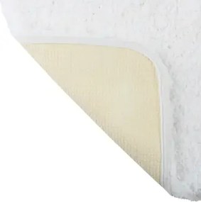 MSV MICROFIBER bílá / Koupelnová předložka / 50 x 70 cm / polyester /