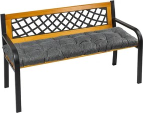 Bellatex Sedák na lavici prošívaný  Grafitová rozměr 40x140 cm