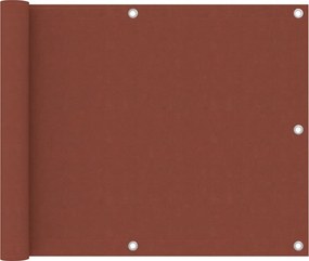 vidaXL Balkónová zástěna 75 x 300 cm oxfordská látka [134900] Barva: Cihlová