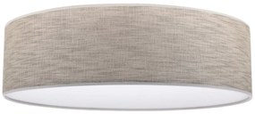 Stropní svítidlo Stone, 1x béžové textilní stínítko/bílé PVCové stínítko, (bílé plexisklo), (fi 50cm)