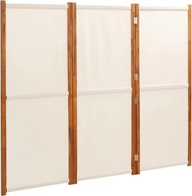 3dílný paraván krémově bílý 210 x 180 cm 319183