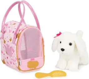 Pucci Pups Pejsek bílý v kabelce Pink Crown Glam Bag / od 3 let
