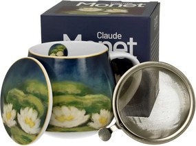 Porcelánový hrnek Monet Nenufars 430 ml se stíkem vícebarevný